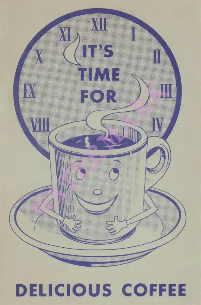 "Delicious Coffee", Linton's Philadelphia 1947 – Vintage Menu Art