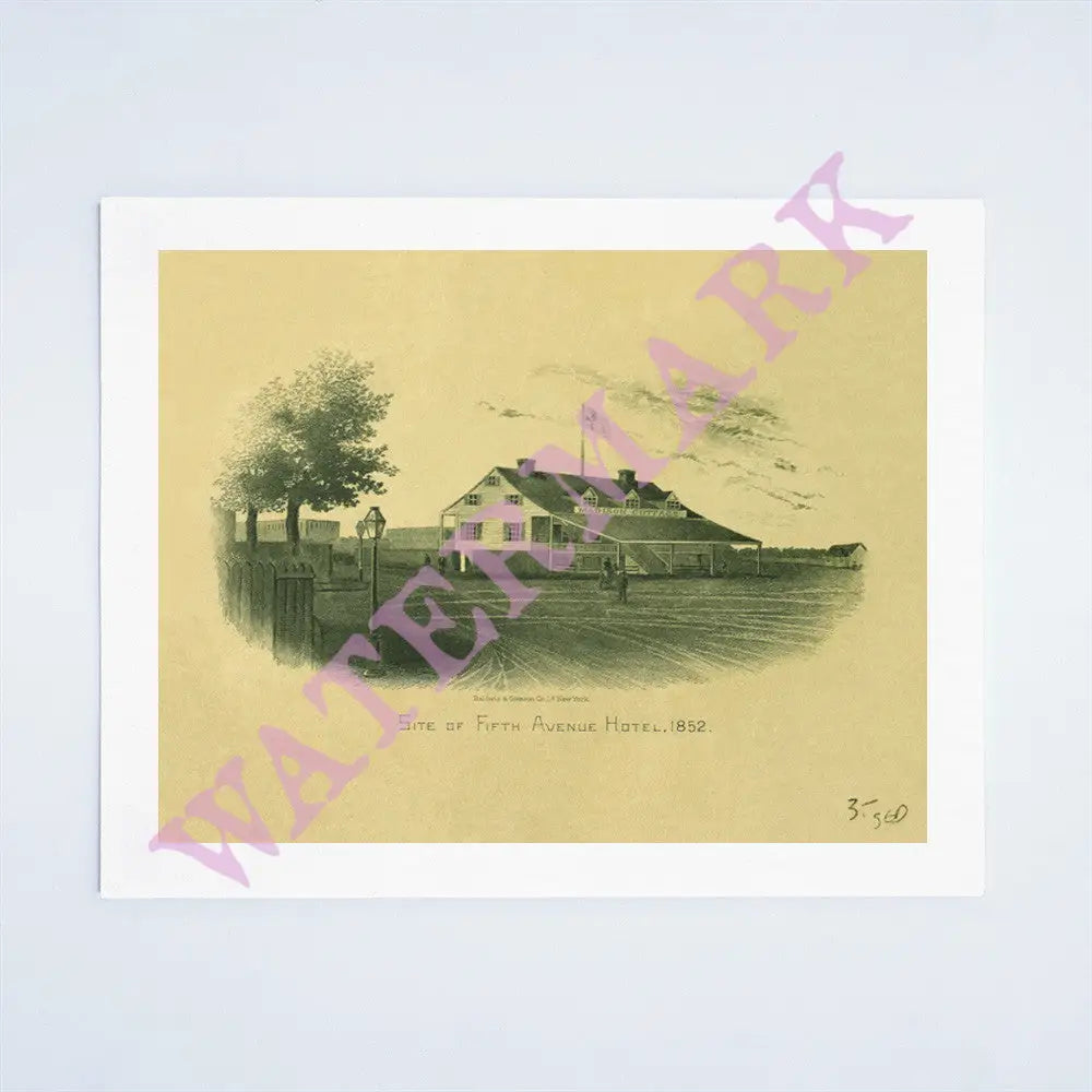 Fifth Avenue Hotel, Madison Cottage Cover, New York (circa) 1900 ...